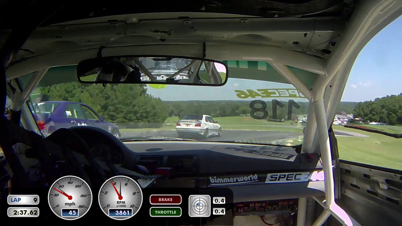 Evan Levine - Spec E46 - NASA MA - August 2019 VIR Race 2 - YouTube