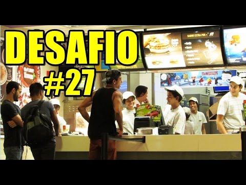 FAZENDO PEDIDO GRITANDO NO MC DONALD'S DESAFIO #27
