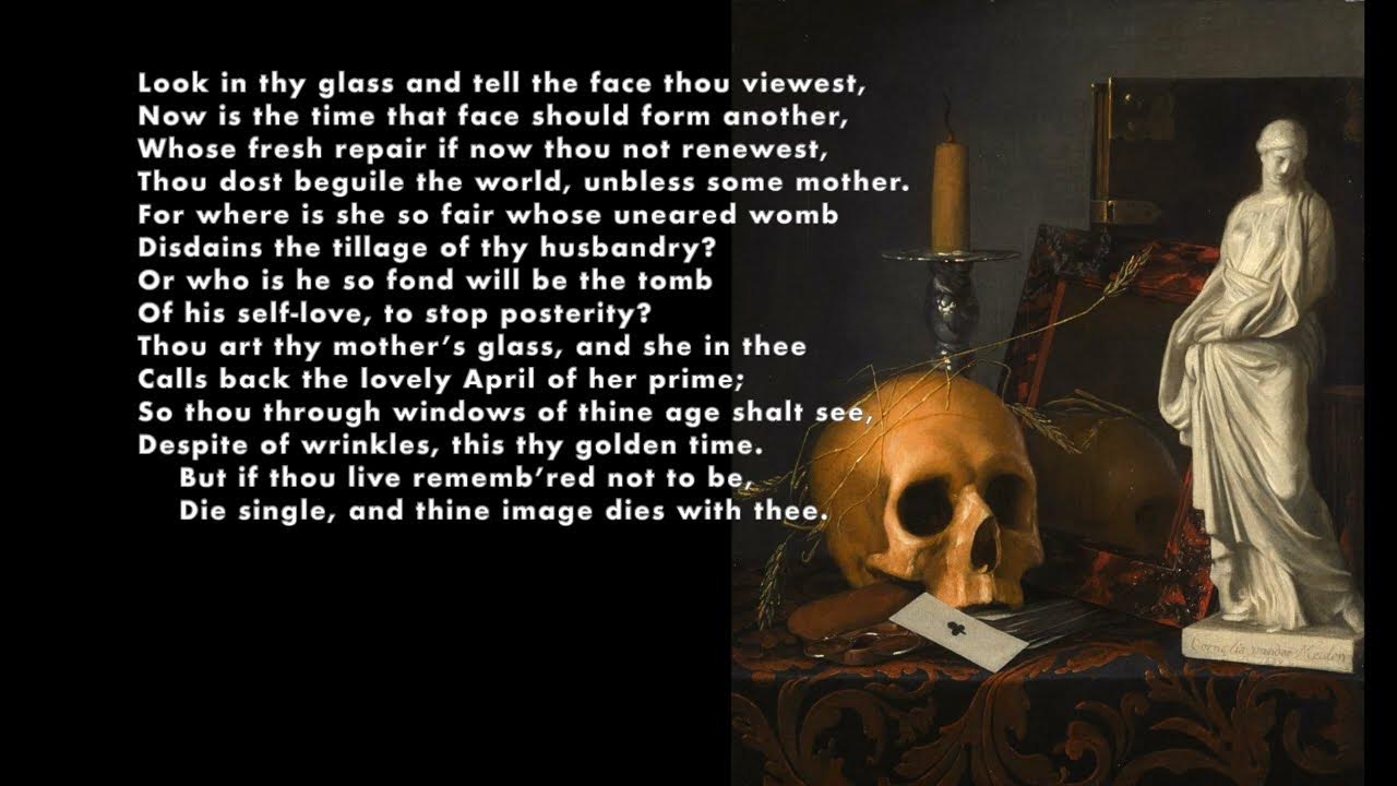 William Shakespeare, Sonnet 3 - YouTube