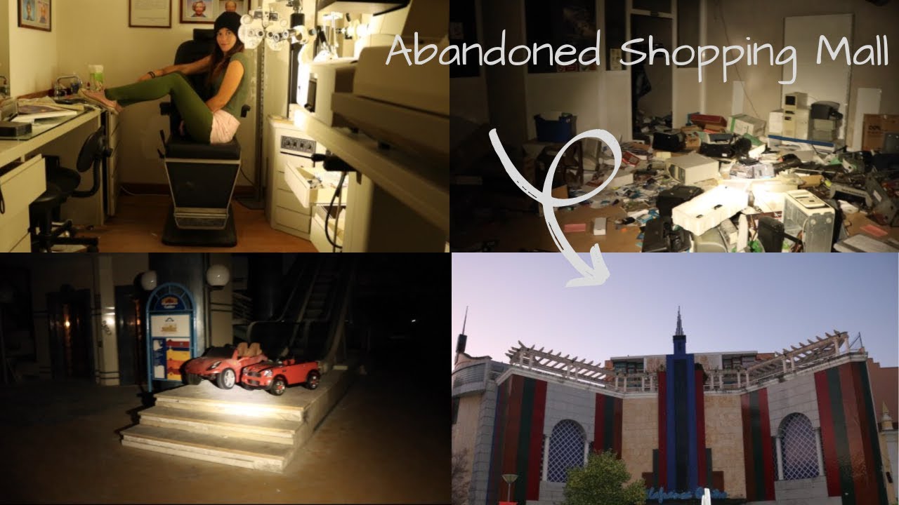 ABANDONED SHOPPING MALL in the dark | We found a lot of STUFF! - YouTube