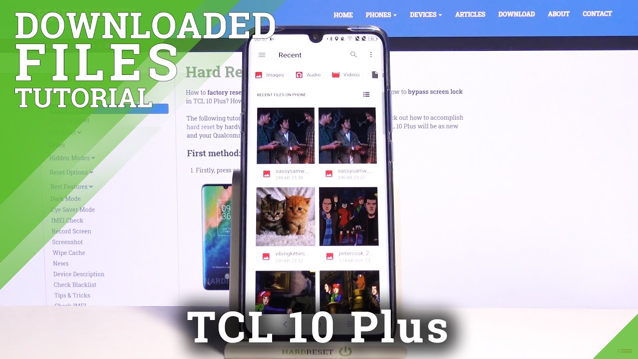 Downloaded Files in TCL 10 Plus – Files Location - YouTube