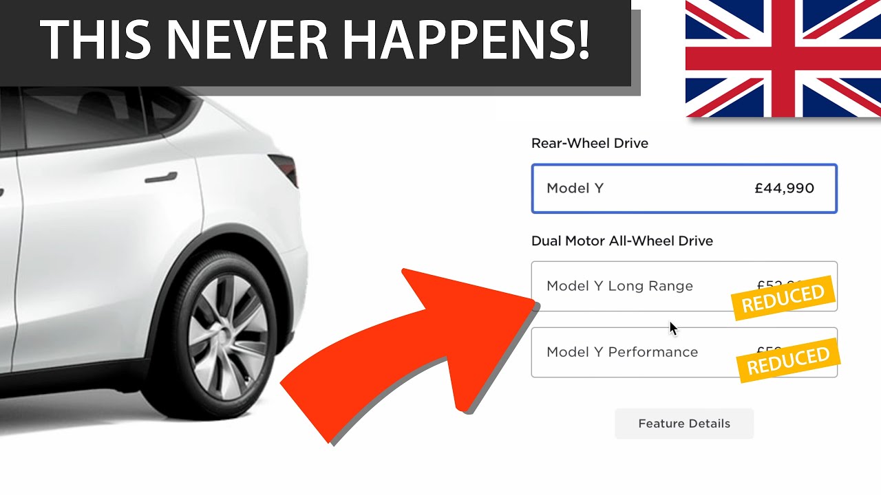 MASSIVE Tesla Model Y Price Reduction in the UK - YouTube