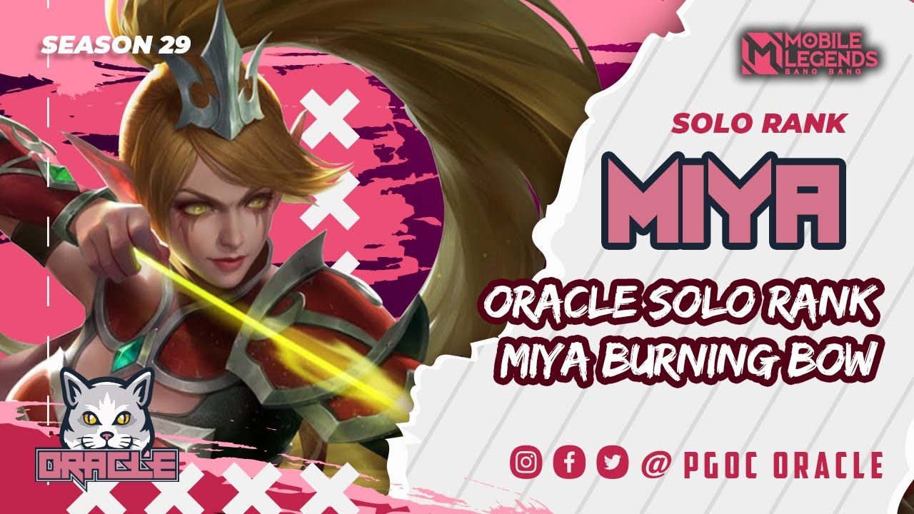 Oracle Solo Rank Miya#mlbb #nana #mobilelegends - YouTube