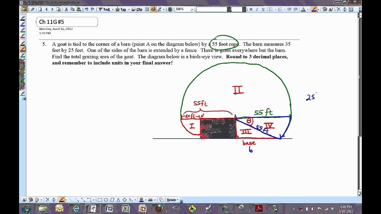 Ch 11G #5 (Goat Problem!) - YouTube