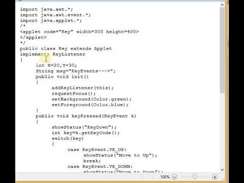 CBCS JAVA ASSIGNMENT KEYBOARD EVENT - YouTube