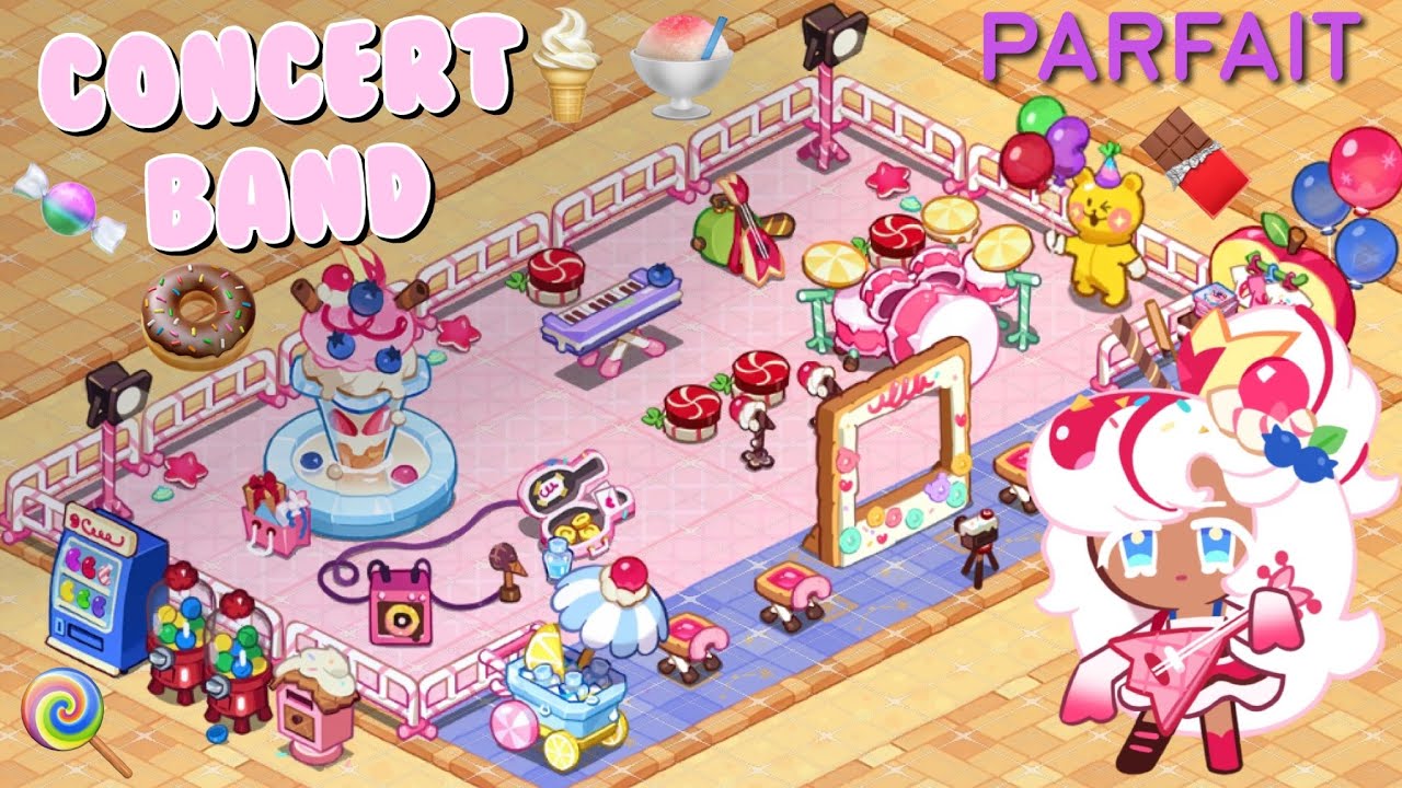 Concert Band Parfait Cookie Decor Idea- Cookie Run Kingdom - YouTube