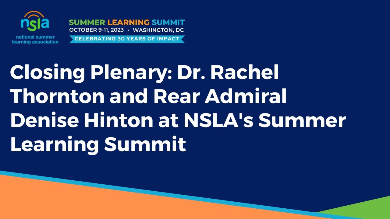 Dr. Rachel Thornton and Rear Admiral Denise Hinton at NSLA's Summer ...