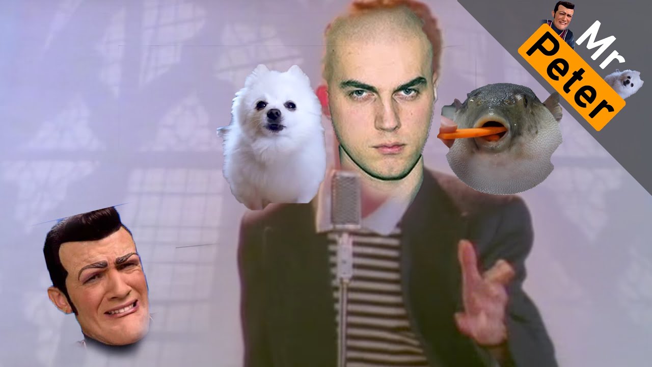 Never gonna give you up ft. Setheverman, Lazytown and Gabe the Dog ...