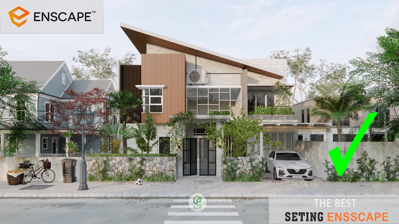 SETTING RENDER NGOẠI THẤT ENSCAPE | ENSCAPE EXTERIOR RENDER | LTA ...