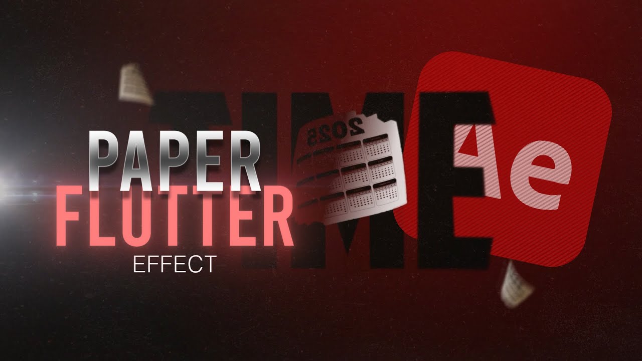Fluttering paper effect | NO PLUGIN | After effects tutorial - YouTube