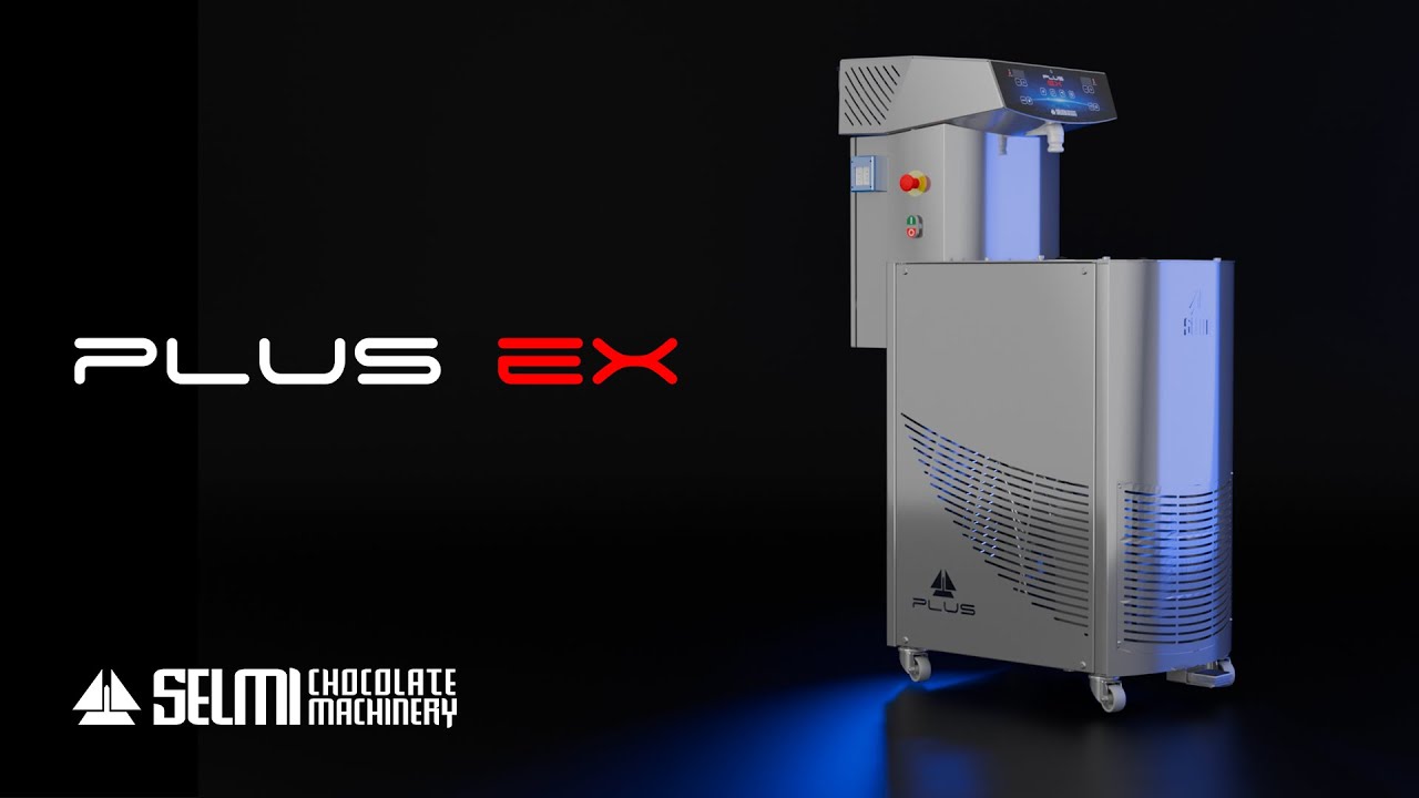 PLUS EX - Professional chocolate tempering machine with removable screw ...