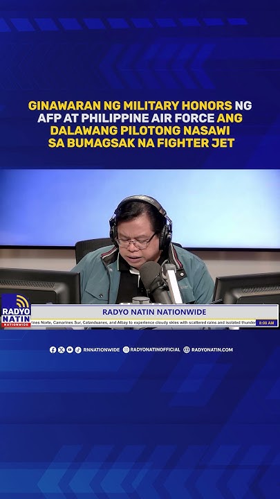 Ginawaran ng military honors ang dalawang pilotong nasawi sa bumagsak na fighter jet - YouTube
