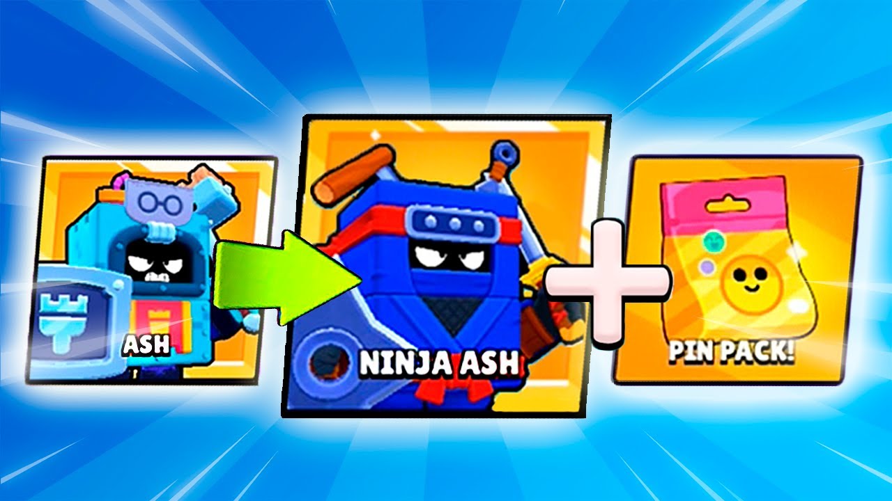 AND HERE HE IS! 😇 New Ninja skin for Ash! 🎁 - Brawl Stars - YouTube