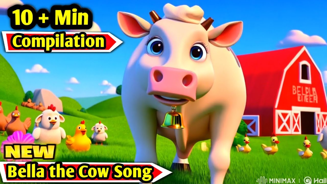 Bella the cow song + Compilation | 3D nursery rhymes & kids songs | Oly ...