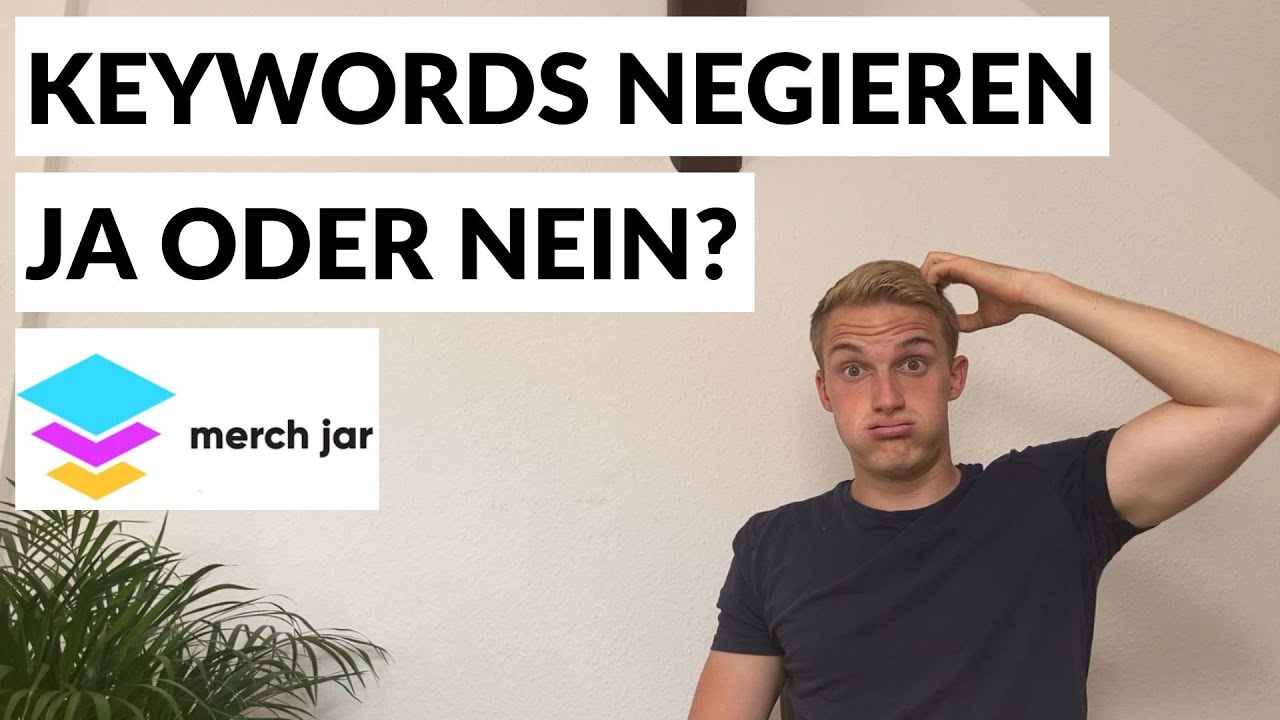 Merch on Demand Advertising | Keywords negieren sinnvoll oder nicht ...