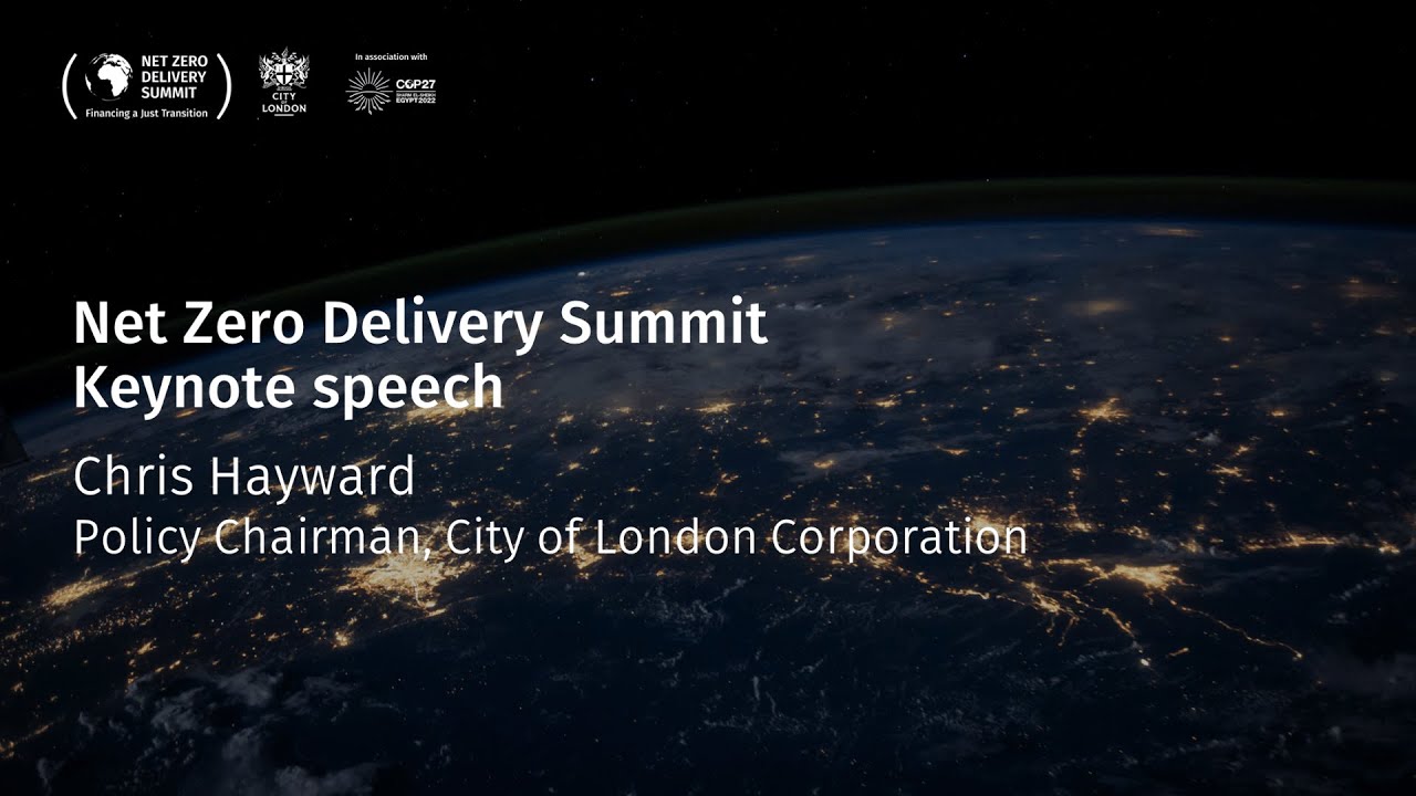 Keynote speech: Chris Hayward, Chairman, Policy and Resources Committee ...