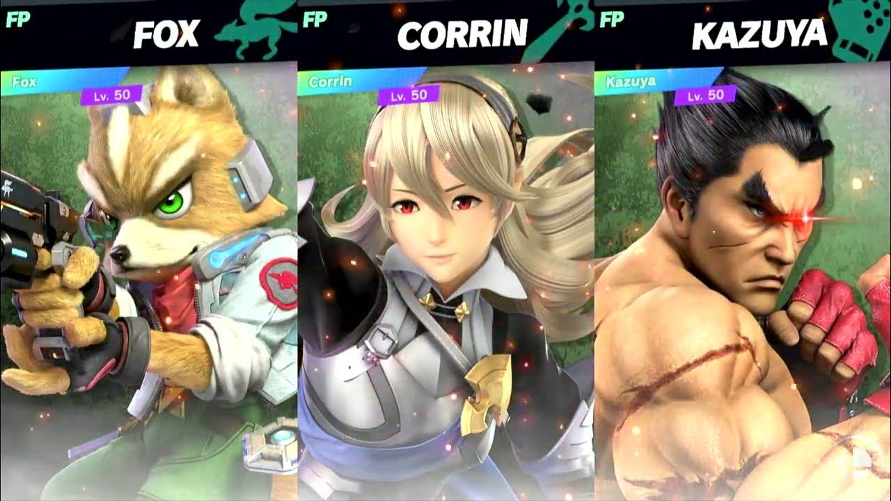 Super Smash Bros Ultimate Amiibo Fights – 11pm Finals Fox vs Corrin vs Kazuya - YouTube