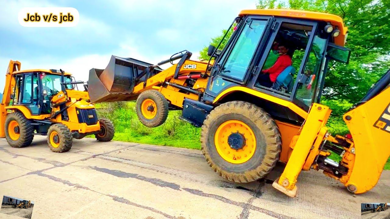 JCB vs JCB Tractors sonalika vs Mahindra Jabardast Mukabala tochan/ jcb loading tractor / p_7 ...