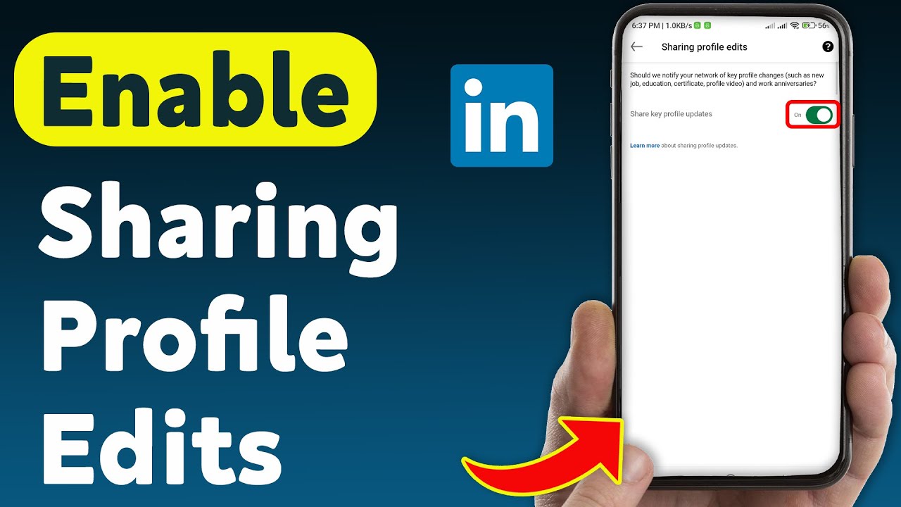 How To Enable Sharing Profile Edits On LinkedIn (Updated) - YouTube