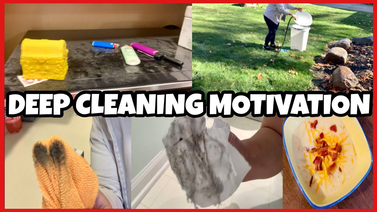 DEEP CLEAN WITH ME-EXTREME cleaning motivation- cleaning places I ...
