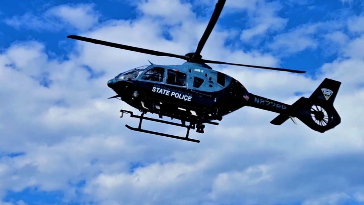 Massachusetts Airwing Helicopter: Spectacular Takeoff and Landing - YouTube