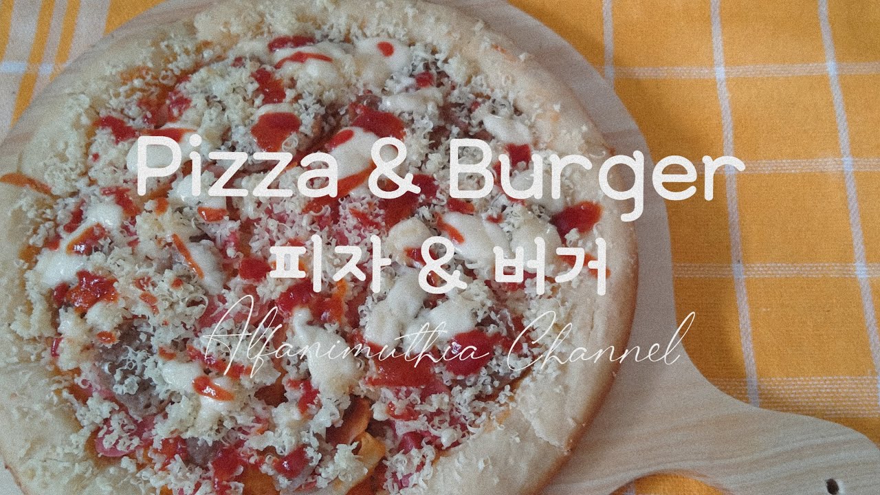 Pizza & Burger 피자 버거 ㅣ Cook Aesthetic ㅣ Masak Estetik - YouTube