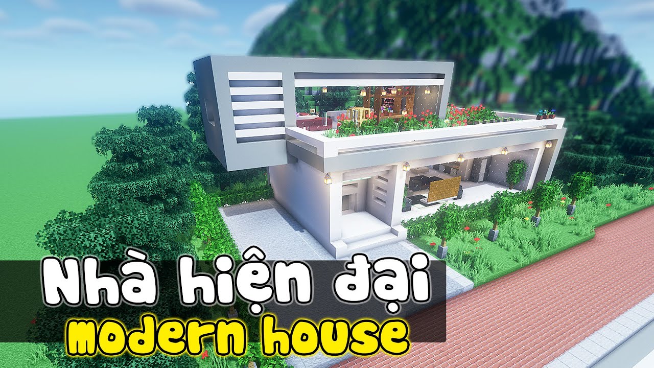 Minecraft hướng dẫn | 🏡 Nhà hiện đại đẹp đơn giản | NamGaming - YouTube