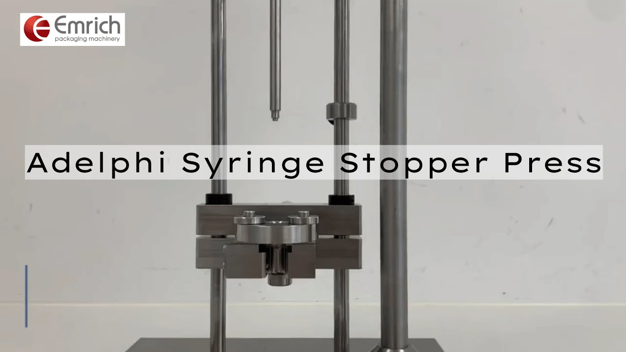 Emrich Packaging Machinery - Adelphi Syringe Stopper Press - YouTube