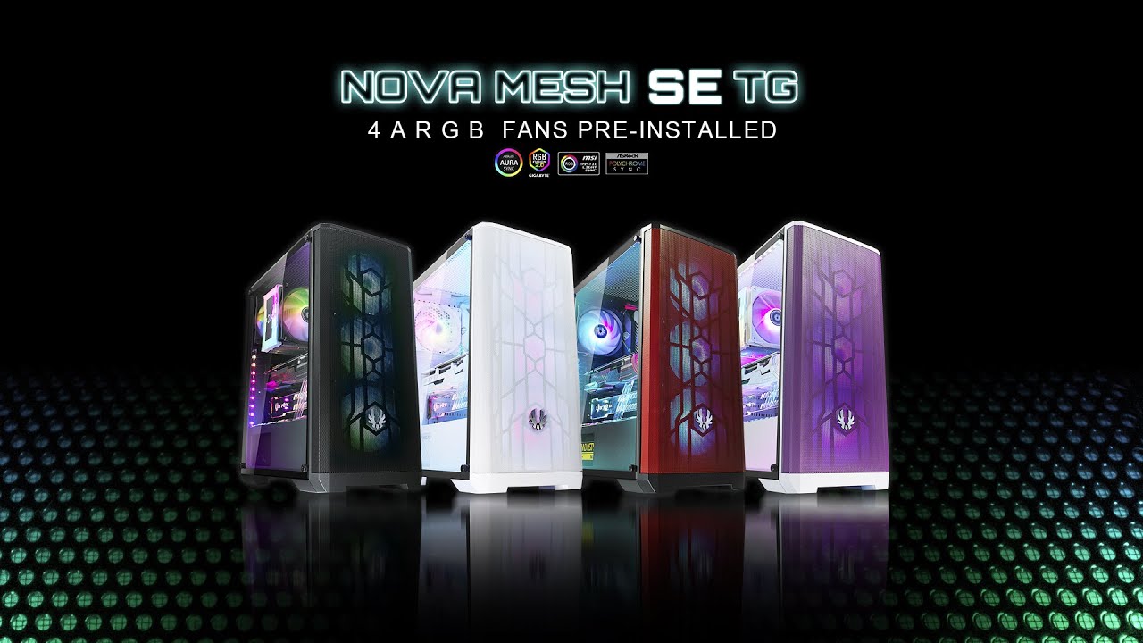 Nova Mesh SE TG - 4ARGB Fans Pre-Installed Overview - YouTube
