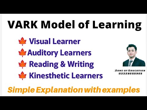 VARK Model visual, auditory, reading and writing, and kinesthetic ...