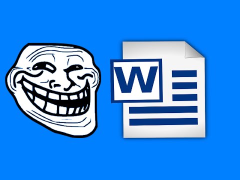 MICROSOFT WORD PRANK! (Tutorial) - YouTube