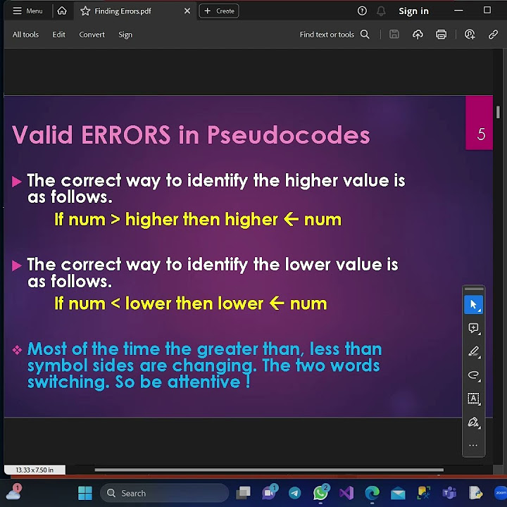 Valid Errors In Pseudocodes Computerscience Informationtechnology Coding Algorithms