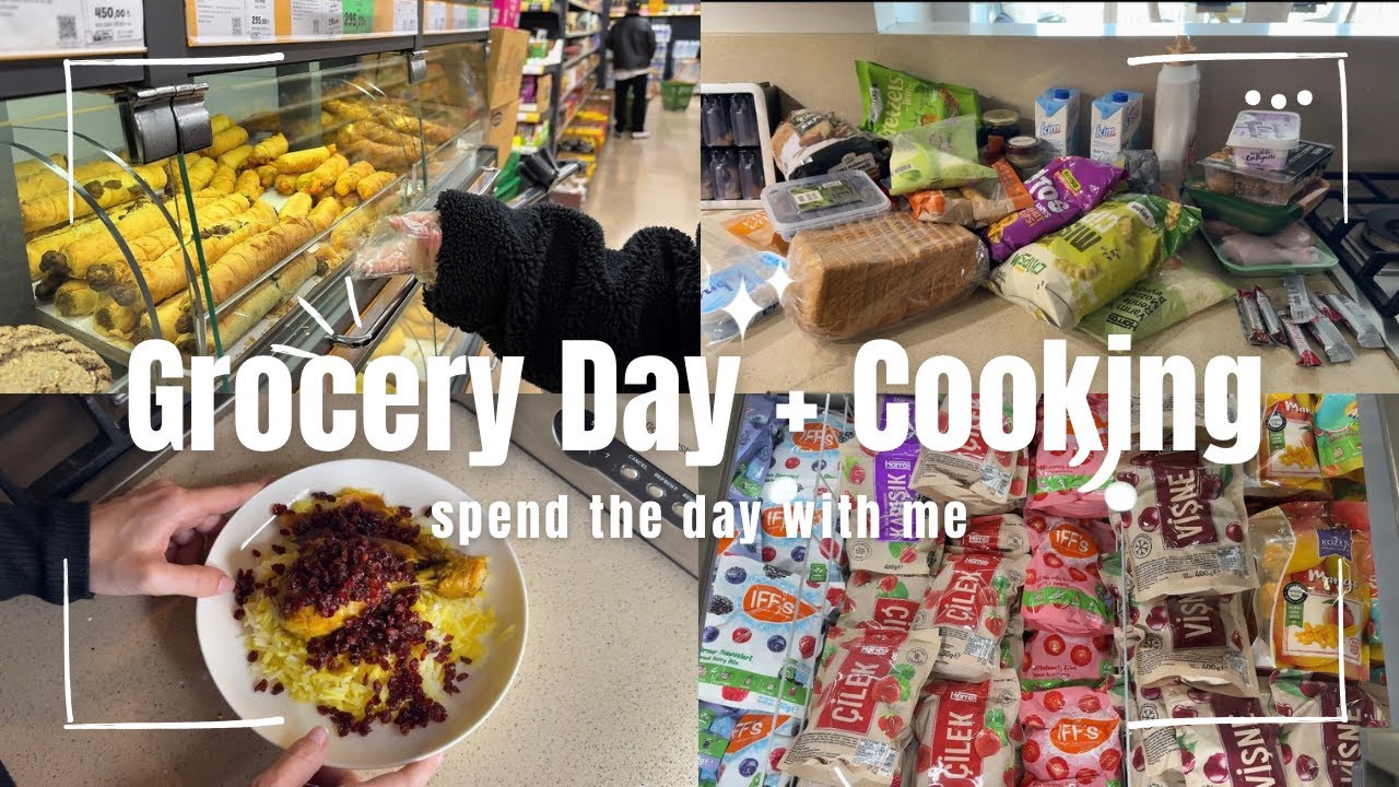 Weekly Grocery Shopping & Easy Chicken with Burberry Rice - YouTube