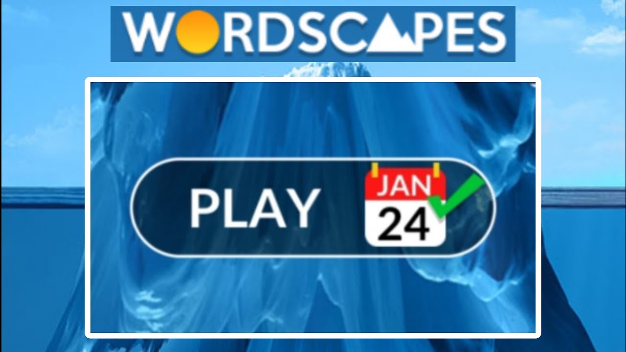 Wordscapes Daily Puzzle January 24, 2024 - YouTube