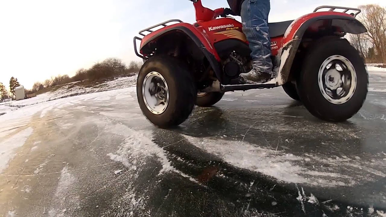 ATV Ice Drifting 2013 - YouTube