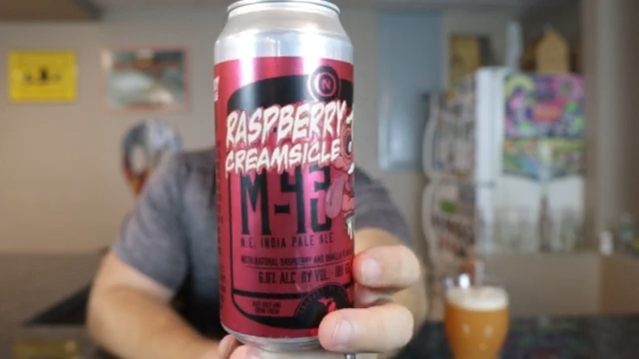 Raspberry Creamsicle M-43 Old Nation Brewing - YouTube