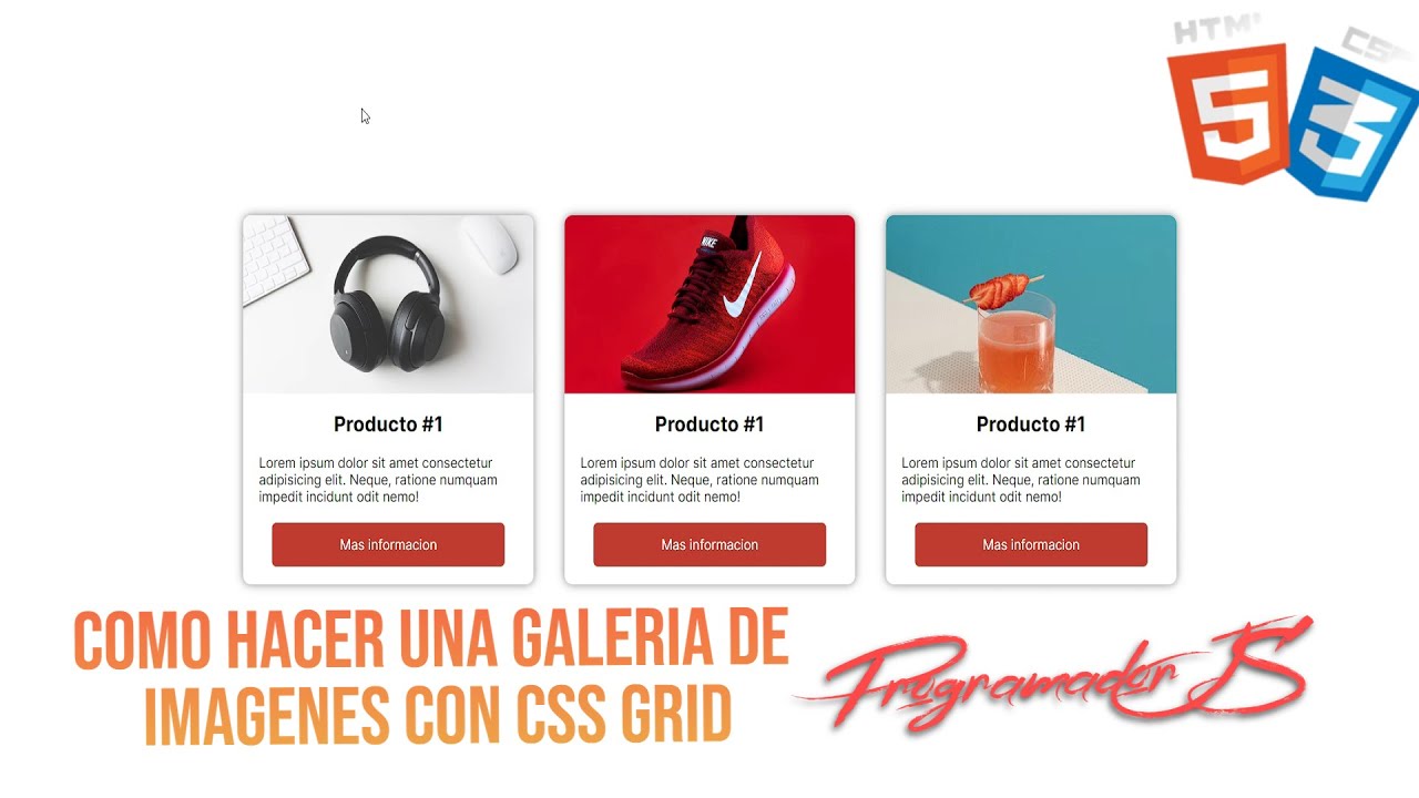 Como Hacer Cards Responsive Con Css Grid Programadorjs Youtube 1183