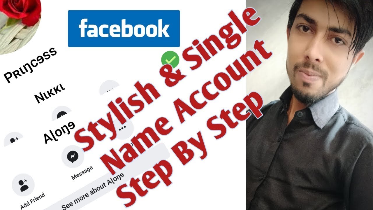 How To Create Stylish & Single Name Facebook Account Step By Step 🔥🔥 ...