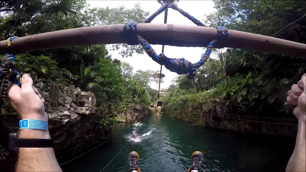 ZIPLINING OVER WATERFALL IN MEXICO - YouTube