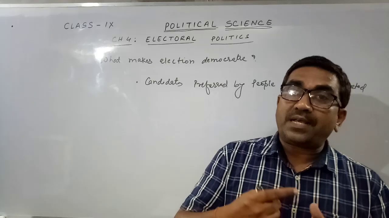 Class 9 Political Science Ch 4 Electoral Politics Part 2 - YouTube