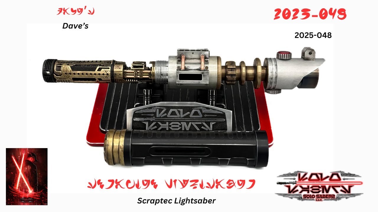 Dave's Scraptec Neopixel Lightsaber with Goth Master Chassis and ...
