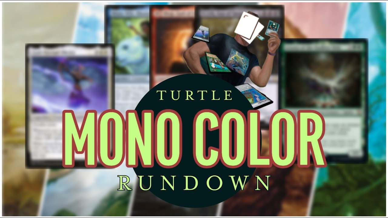 MONO COLOR TURTLE DECKS | MAGIC: THE GATHERING COMMANDER - YouTube