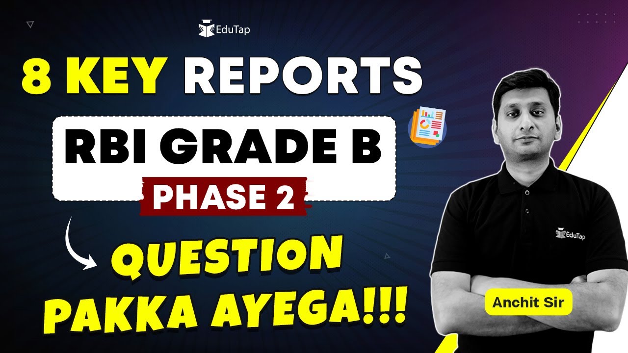 Important Reports for RBI Grade B 2024 | RBI Phase 2 Descriptive ...