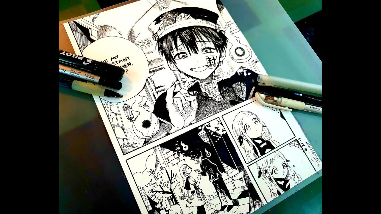 Drawing Hanako Kun - YouTube