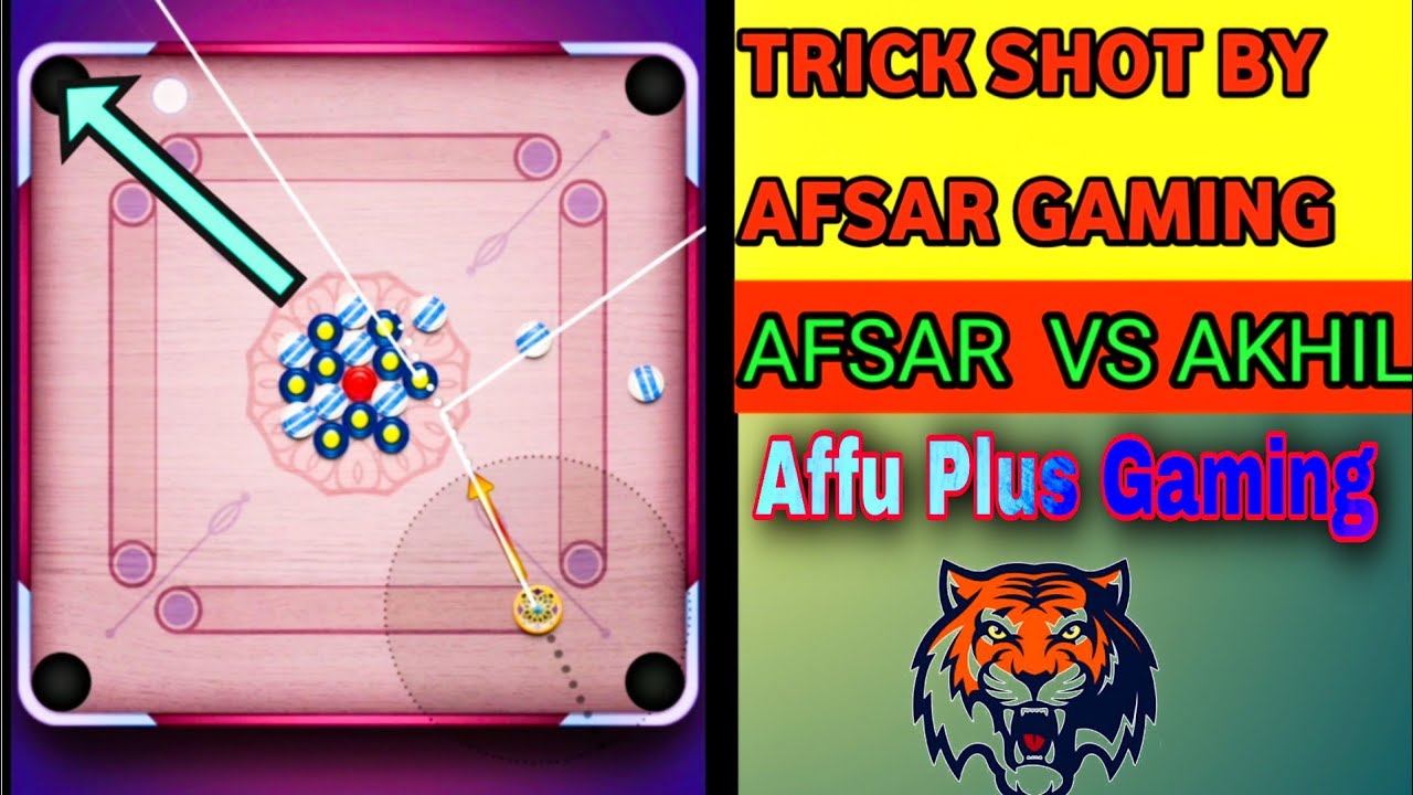 Carrom Disc Pool Trick shot - YouTube