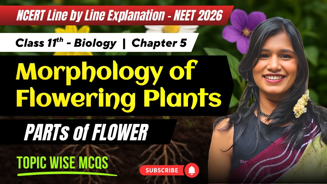 Morpholgy of Flowering Plant | Part 3| Parts of the Flower NCERT line ...