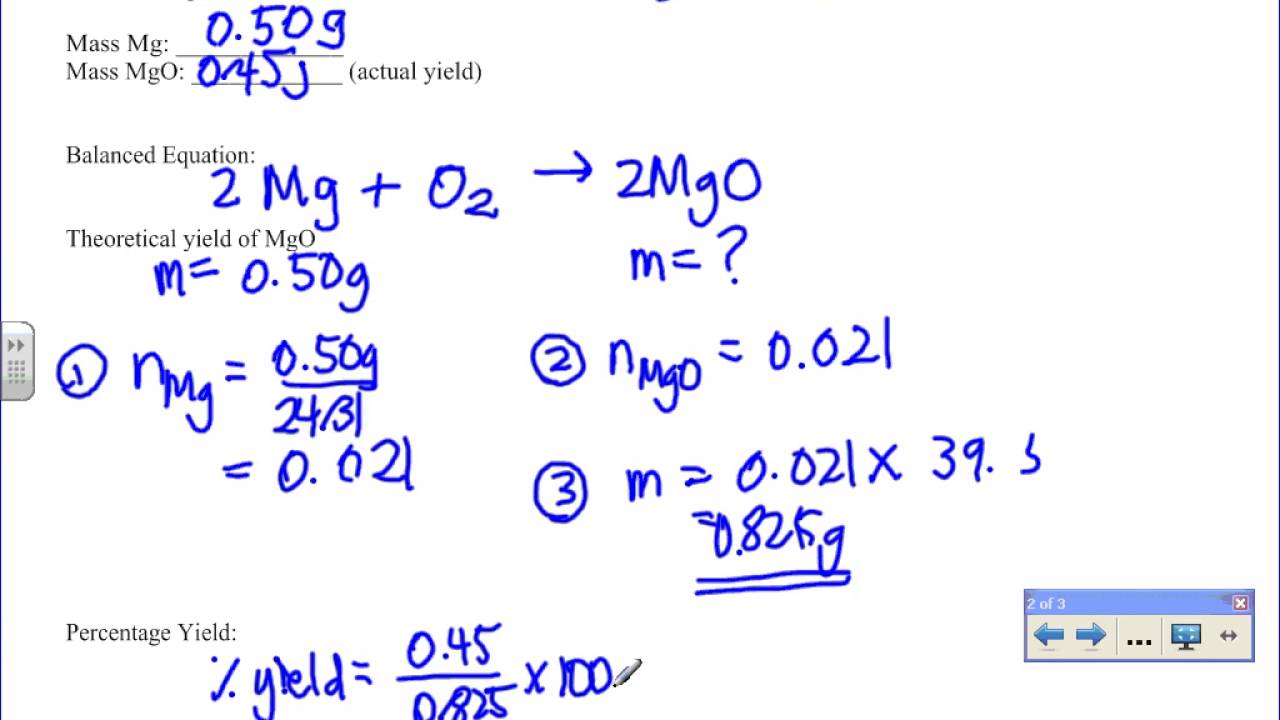 Stoichiometry 3 Percentage Yield YouTube stoichiometry-3-percentage-yield-youtube