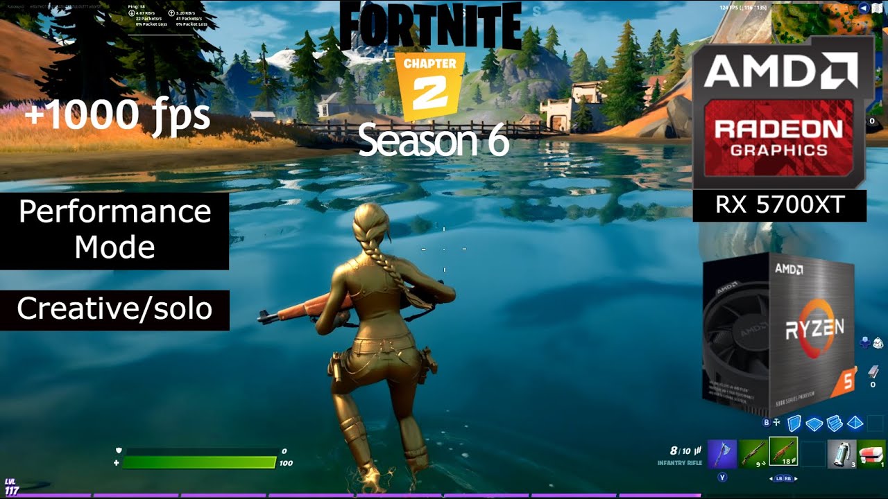 RX 5700 XT Ryzen 5 5600X Fortnite Chapter 2 Season 6 FPS Test RX 5700 XT Ryzen 5 5600X Fortnite Chapter 2 Season 6 FPS Test