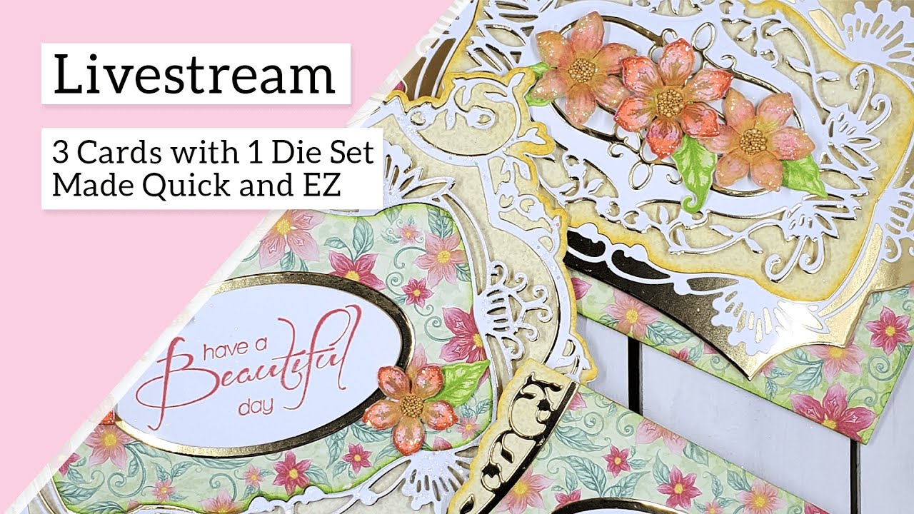 3 Cards with 1 Die Set Made Quick and EZ - YouTube