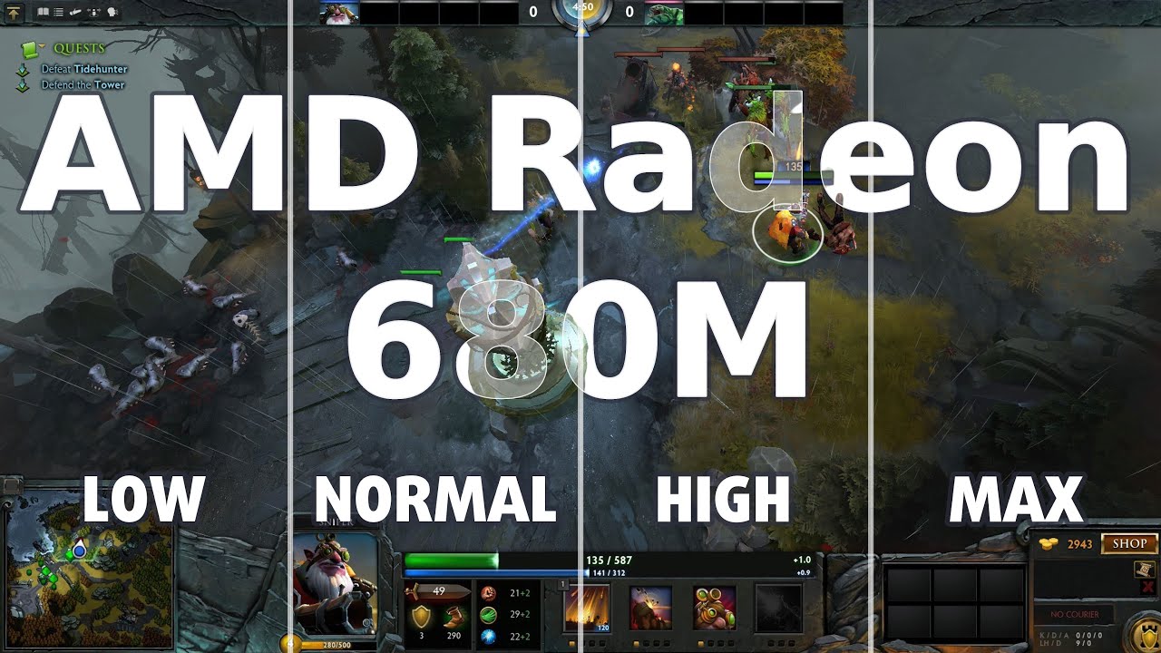 🎮 AMD Radeon 680M - Dota 2 gameplay benchmarks (1080p) - YouTube